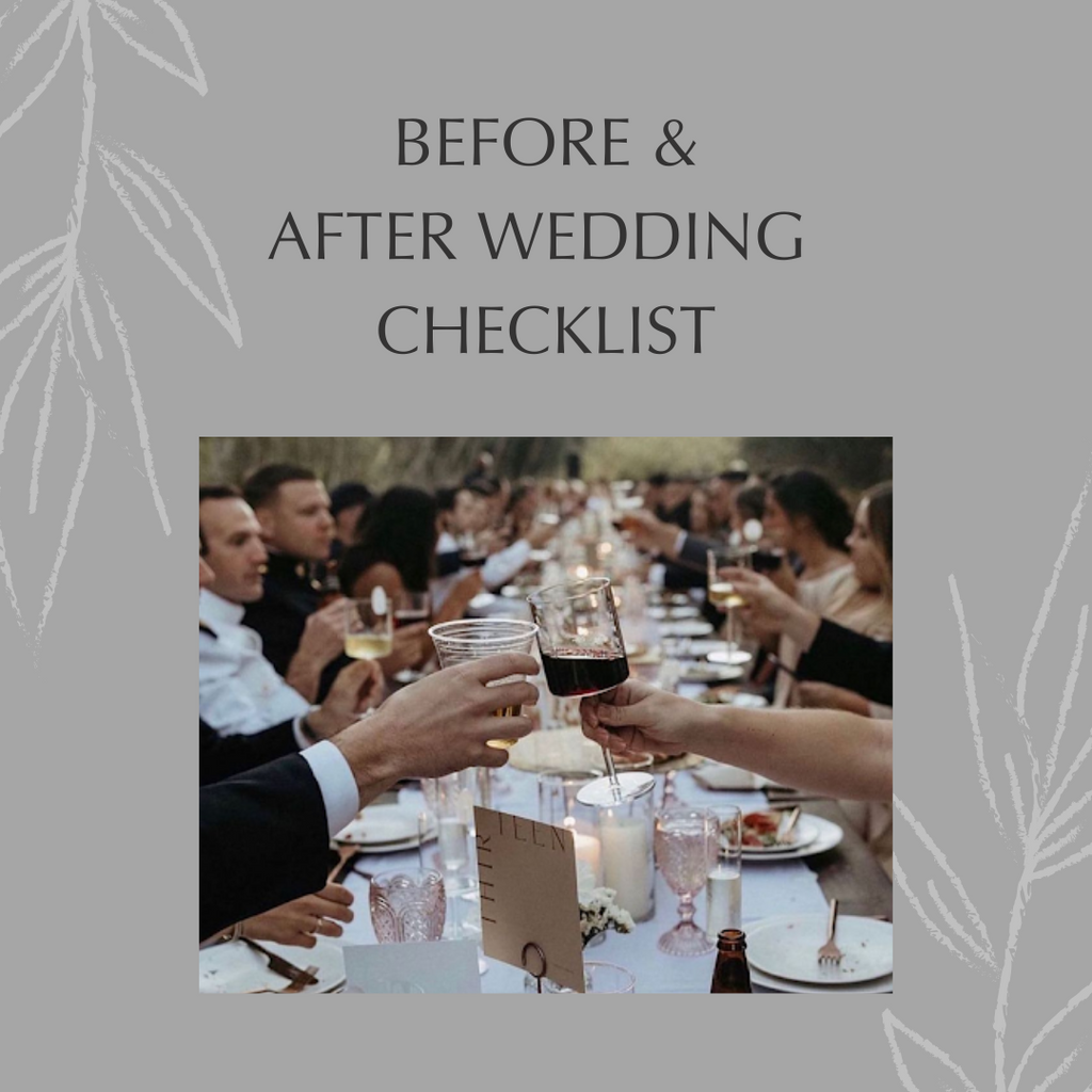 Before and After Wedding Checklist: Steps to Ensure an Unforgettable W ...